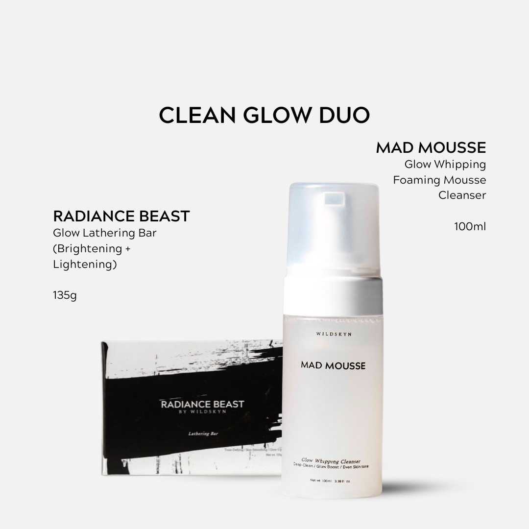 Clean Glow Duo (Radiance Beast + Mad Mousse) – Wildskyn